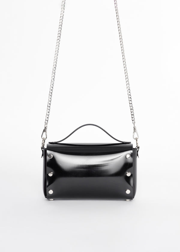 Mini Choker Bag - Black PVC (Vegan)