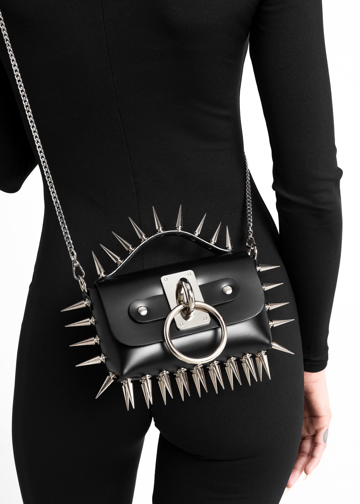 Spiked Halo Choker Bag - Mini